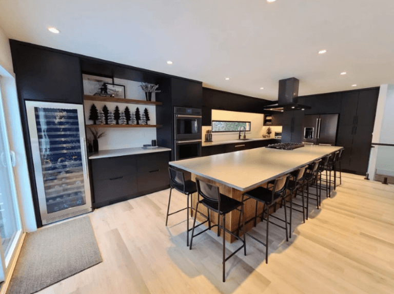 How to Achieve a Modern Slab Kitchen Look - Sutcliffe Kitchens