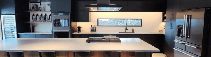 How to Achieve a Modern Slab Kitchen Look - Sutcliffe Kitchens